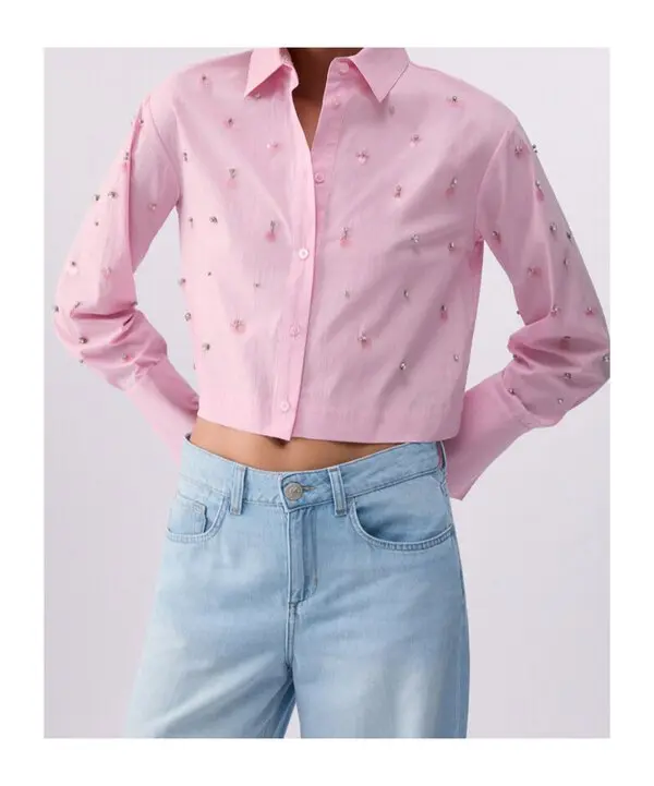 Liu Jo Embellished Boxy Shirt