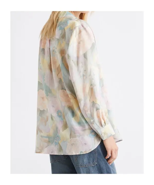 Marella Printed Silk Habotai Shirt