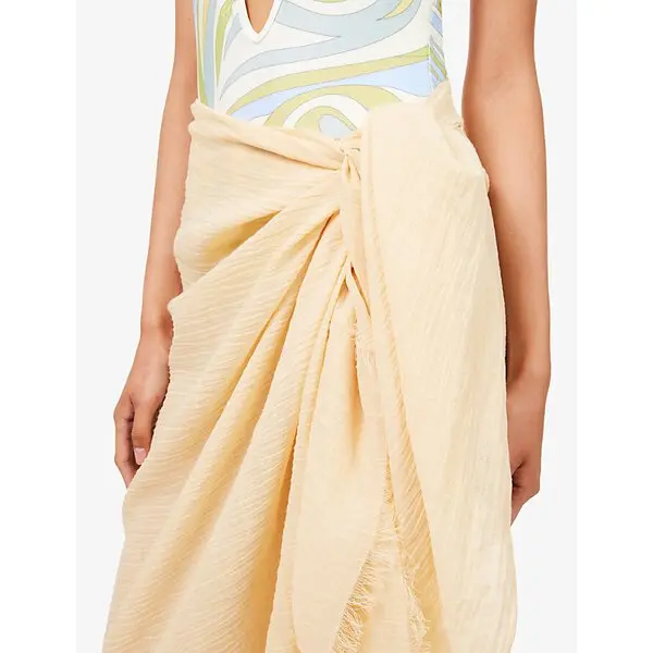 Monday Swimwear St. Tropez Crinkled Linen Sarong