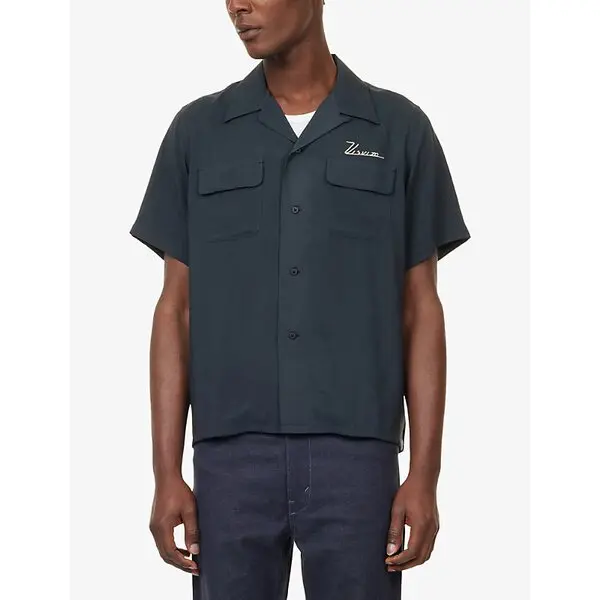 Visvim Judd Short-sleeve Rayon Shirt - Black