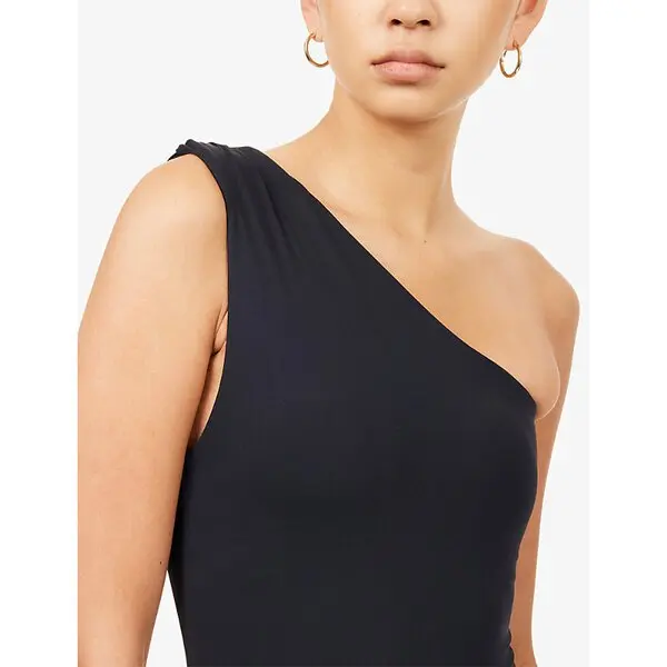 Second Summer Peggy Asymmetric One Shoulder Swimsuit