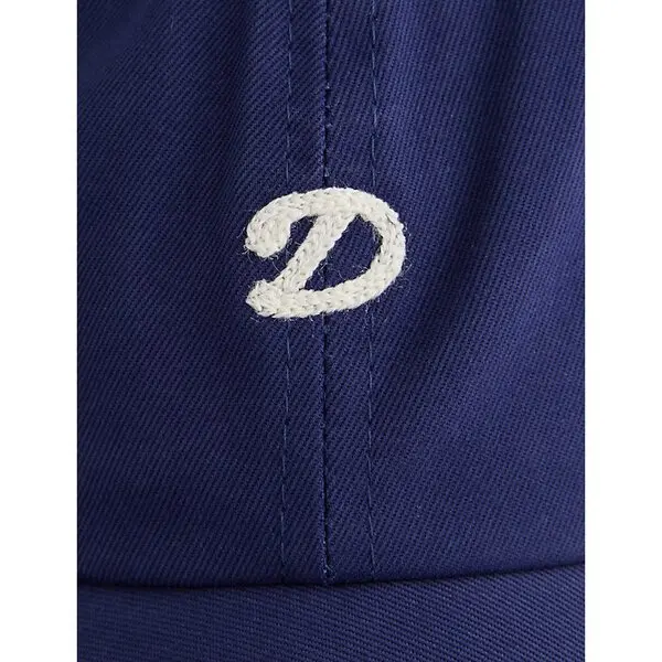 DRAKE'S Chainstitch D Logo Cotton Cap