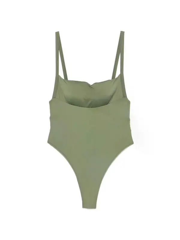 OSKLEN Sweetheart Neck High-leg Swimsuit - Green