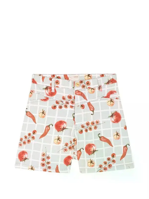 FAVORITE PEOPLE Piadina Printed Shorts - Blue