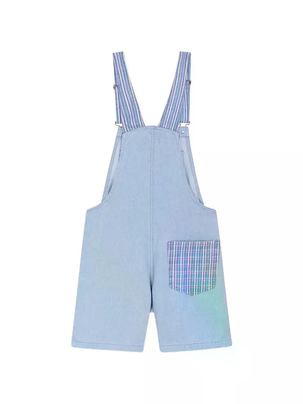 FAVORITE PEOPLE Tagliatelle Short Overalls - Blue