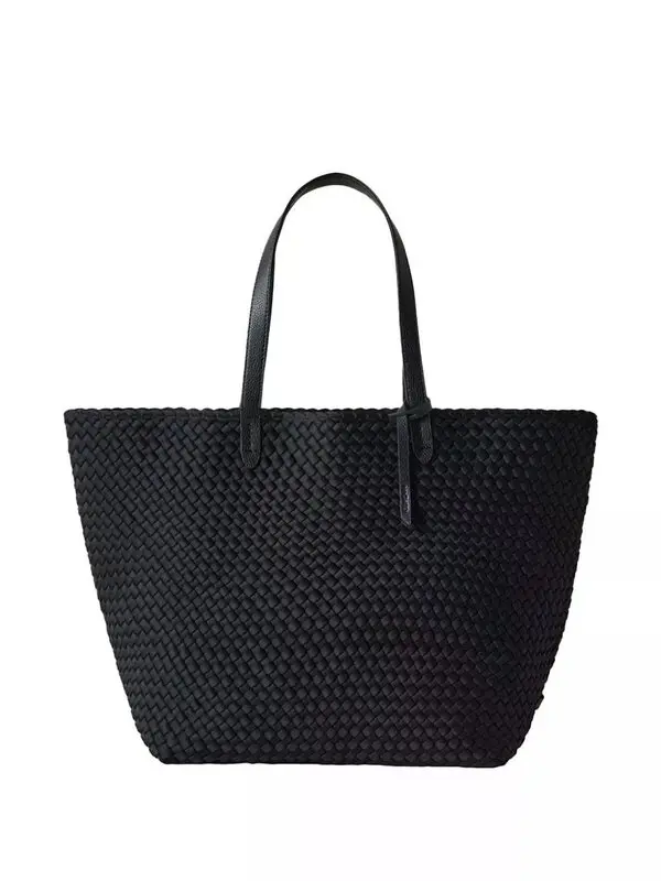 NAGHEDI Large Jet Setter Handwoven Tote Bag - Black