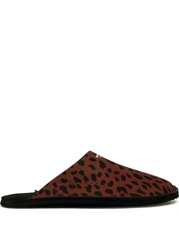 Suicoke X Wacko Maria Leopard Print Slippers