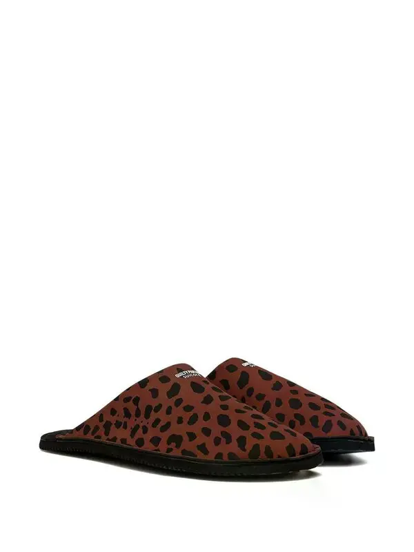 Suicoke X Wacko Maria Leopard Print Slippers