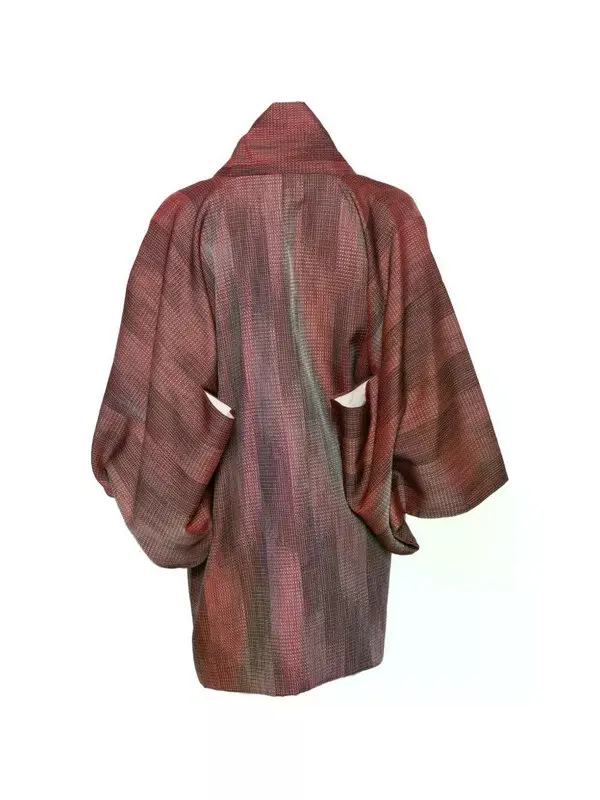 A.N.G.E.L.O. VINTAGE CULT Bordeaux Silk Patterned Kimono