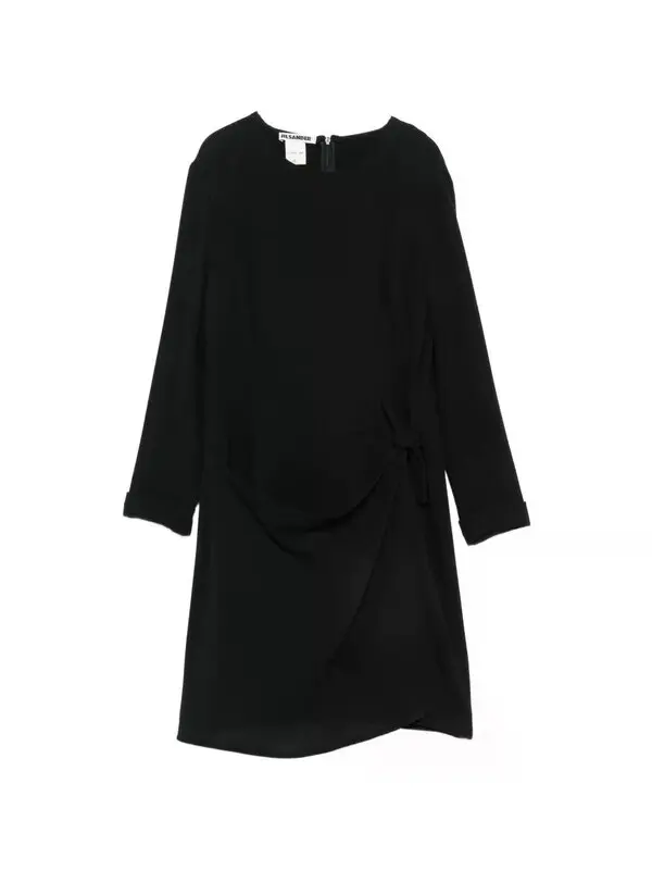 JIL SANDER Side-tie Wool Dress
