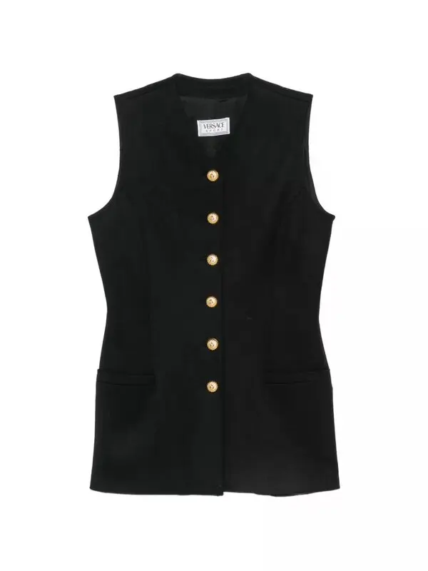 Versace 1990s Medusa-button Waistcoat