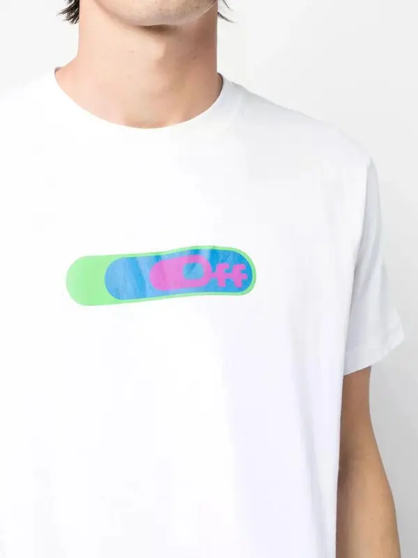 Off-White Weed Hands Off Logo-print T-shirt