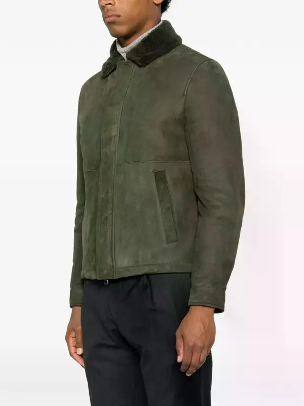 Tagliatore Suede Shearling Jacket