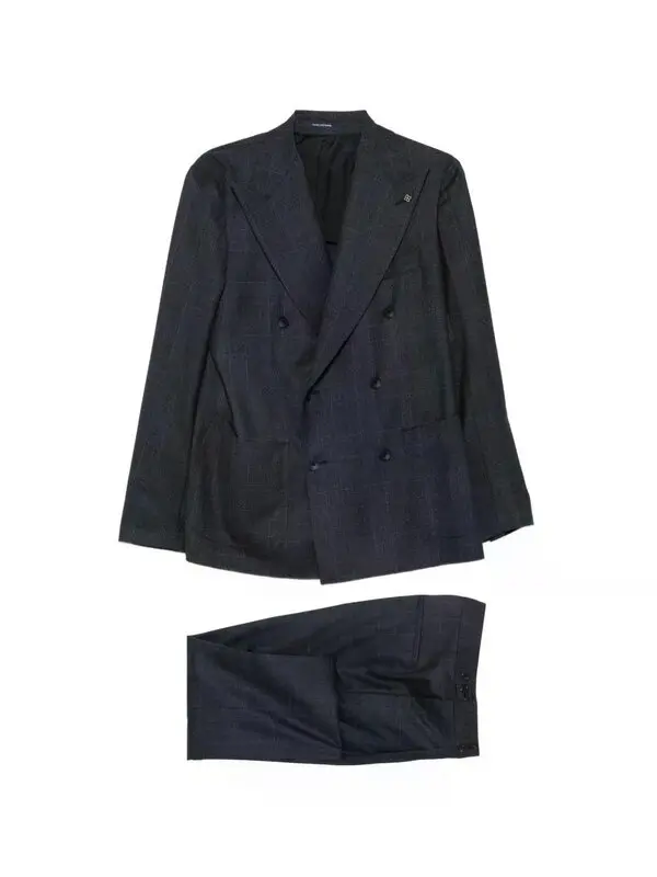 Tagliatore Double-breasted Check Suit