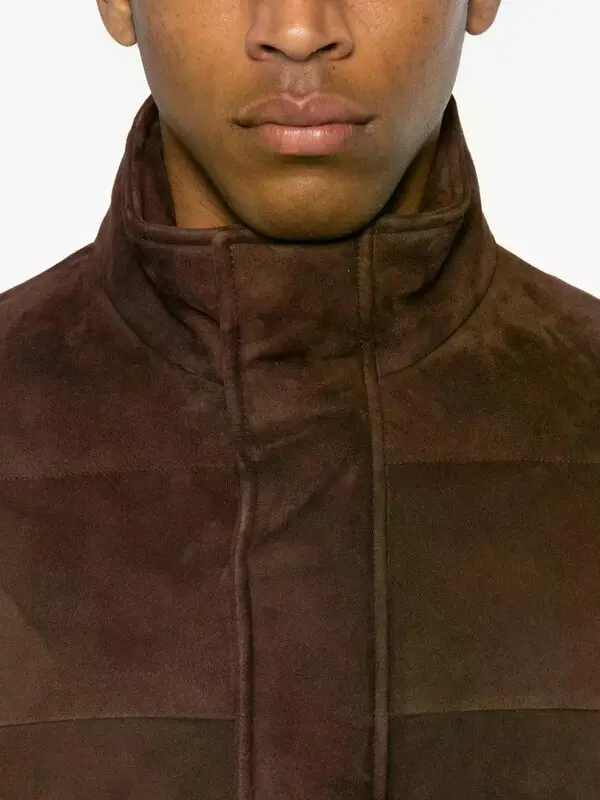 Tagliatore Quilted Suede Jacket