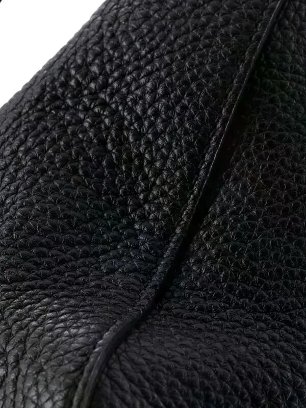 Fendi Selleria Ff Handle Tote Leather Medium Satchel - Black
