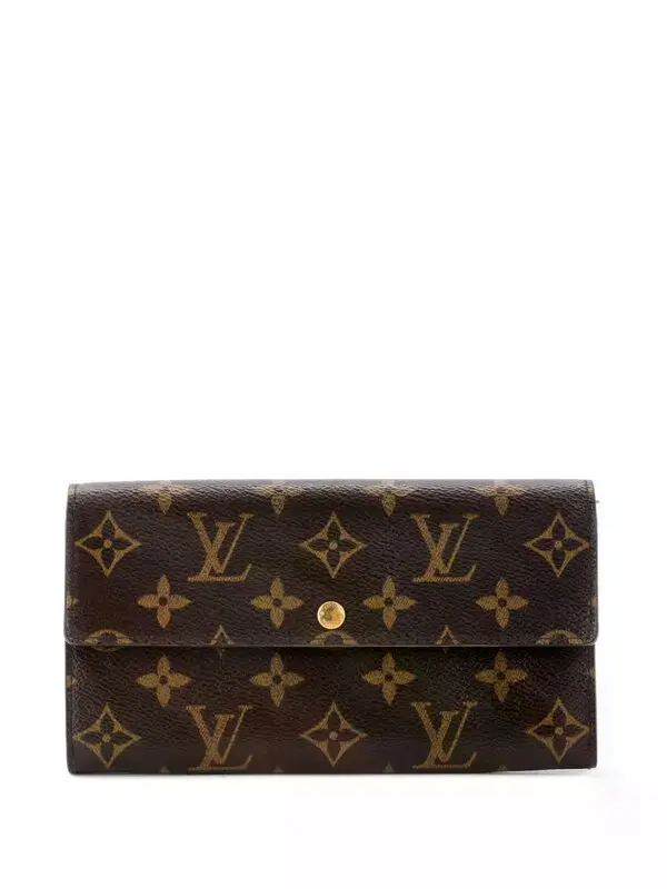 LOUIS VUITTON Vintage Sarah Wallet Monogram Canvas Small Wallets - Brown