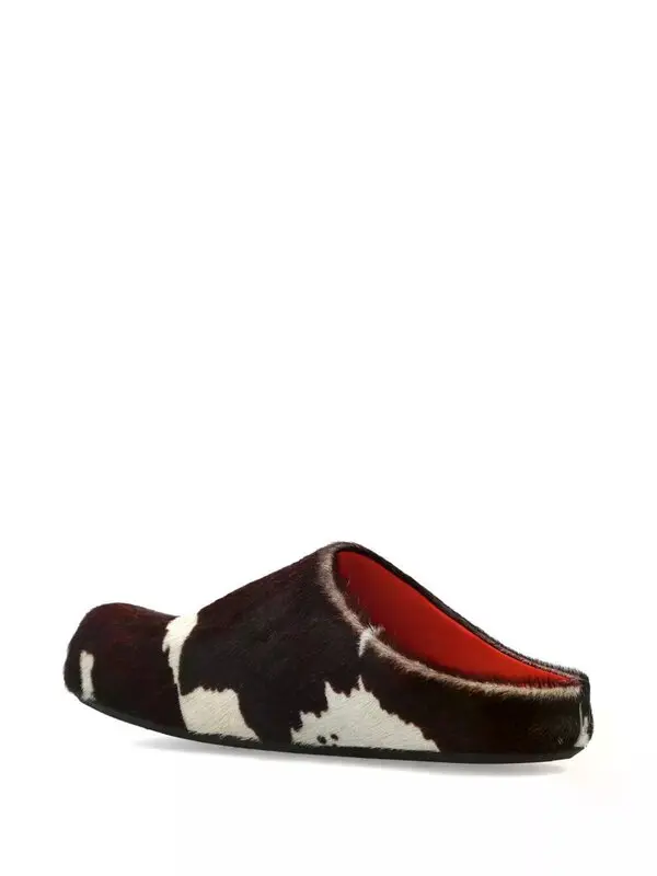 Marni Animal-print Calf-hair Sandals - Brown