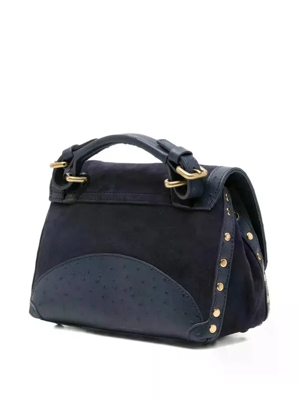 ZANELLATO Mini Postina Tote Bag With Stud Embellishments - Blue