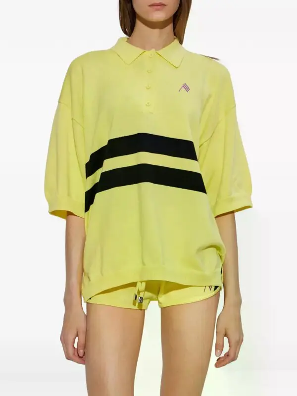Attico Striped Polo Shirt