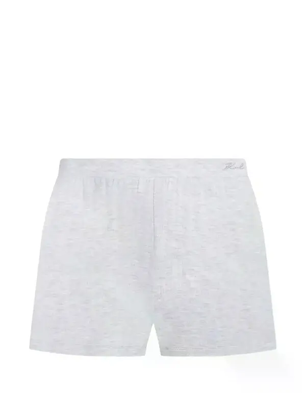 Karl Lagerfeld Logo-embroidered Lounge Shorts