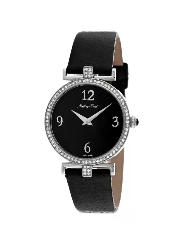 MATHEY TISSOT Gaia Crystal-embellished Watch - Black