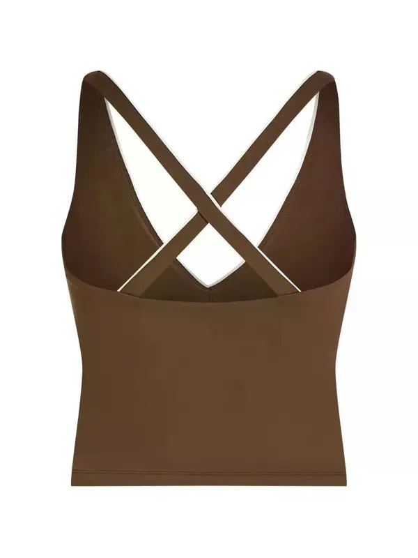 Karl Lagerfeld Sleeveless V-neck Active Top