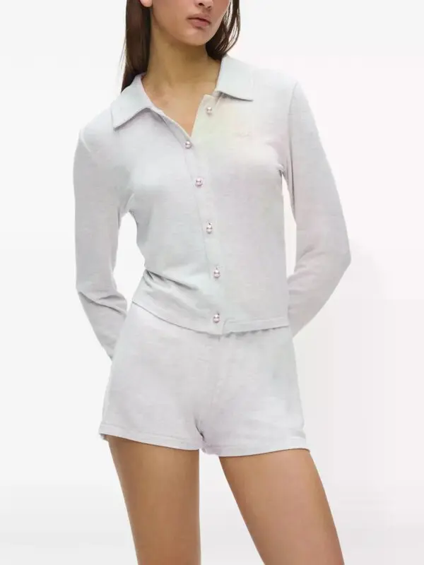 Karl Lagerfeld Pearl Button Cardigan