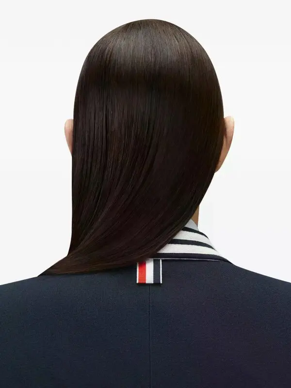 Thom Browne Cropped Jacket With Contrasting Trim