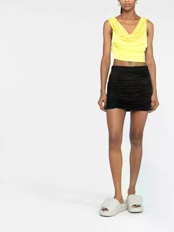 Gauge81 Ruched Jersey Miniskirt