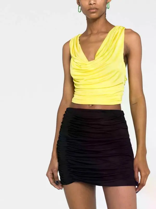 Gauge81 Ruched Jersey Miniskirt