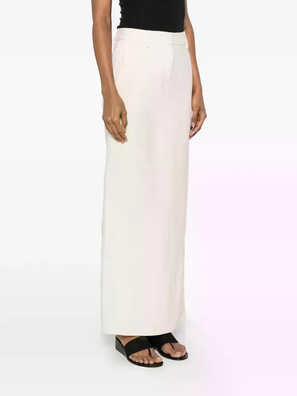 Fabiana Filippi Maxi Skirt With Belt Loops And Rear Slit
