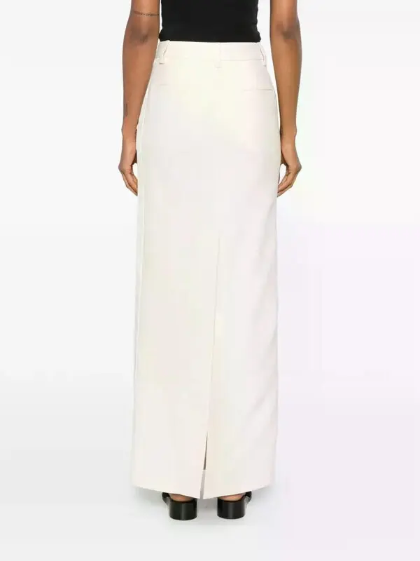 Fabiana Filippi Maxi Skirt With Belt Loops And Rear Slit