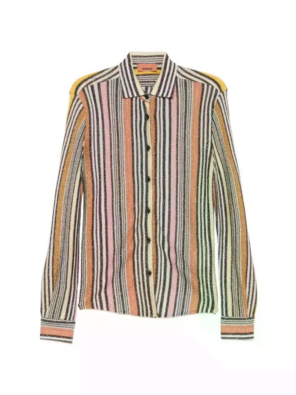 Missoni Striped Metallic-thread Shirt