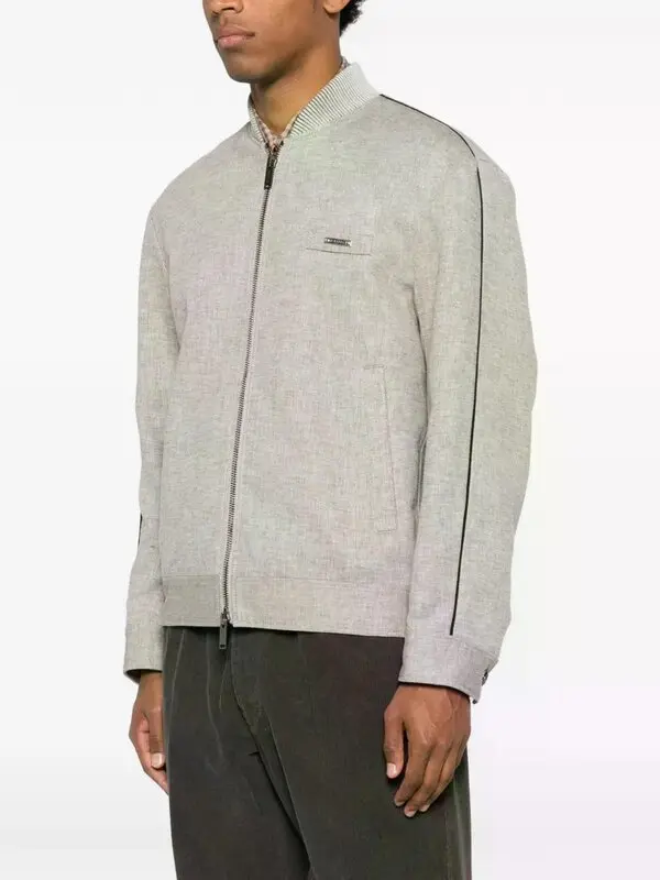 Iceberg Logo Plaque Side Stripe Jacket