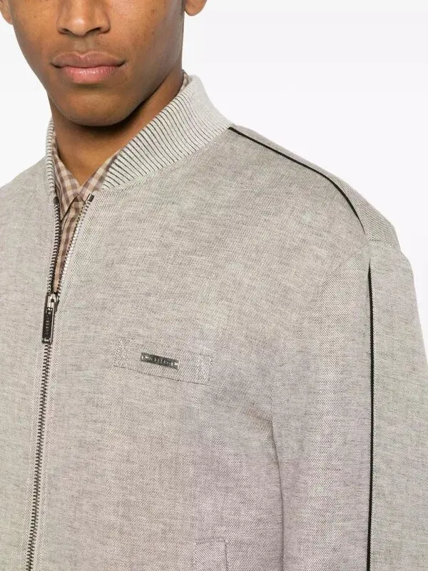Iceberg Logo Plaque Side Stripe Jacket
