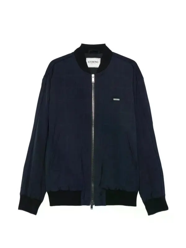 Iceberg Zip Bomber Jacket - Blue
