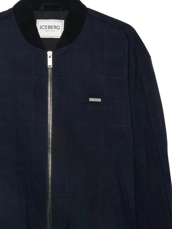 Iceberg Zip Bomber Jacket - Blue