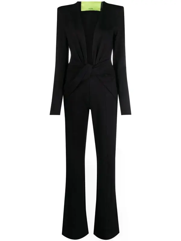 Gauge81 Ruched Jumpsuit - Black