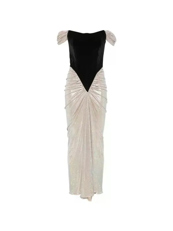 MIRON Velvet Crystal-embellished Gown