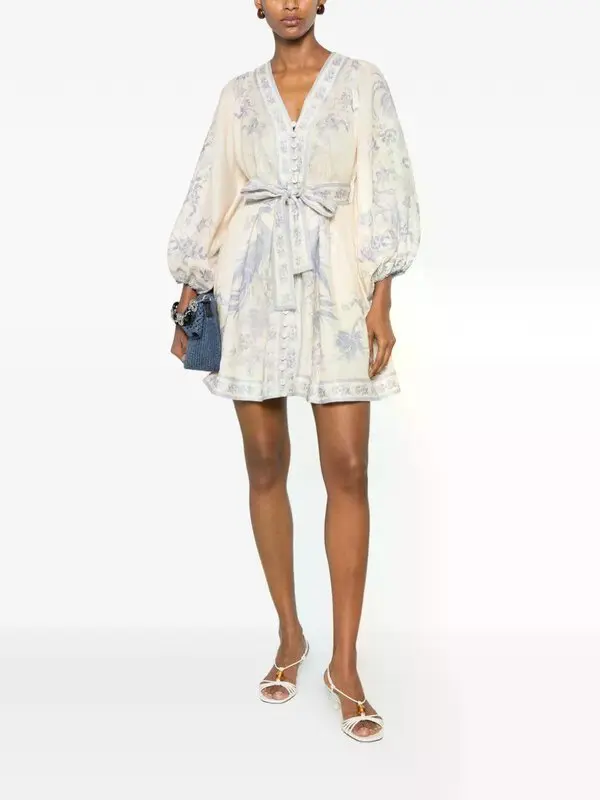 Zimmermann Indra Floral-print Mini Dress