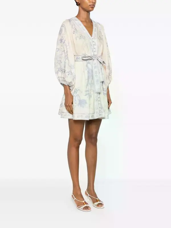 Zimmermann Indra Floral-print Mini Dress