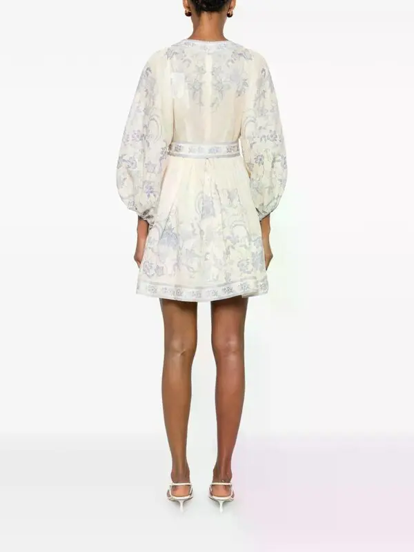Zimmermann Indra Floral-print Mini Dress