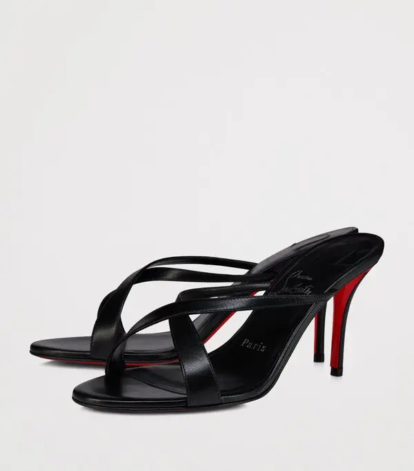 CHRISTIAN LOUBOUTIN Mulazee Leather Mules 80 - Black