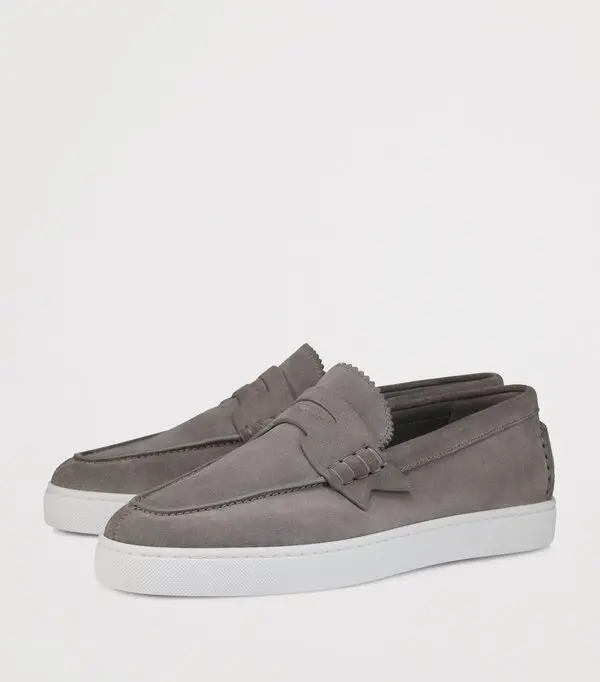 CHRISTIAN LOUBOUTIN Harold I Suede Loafers - Grey