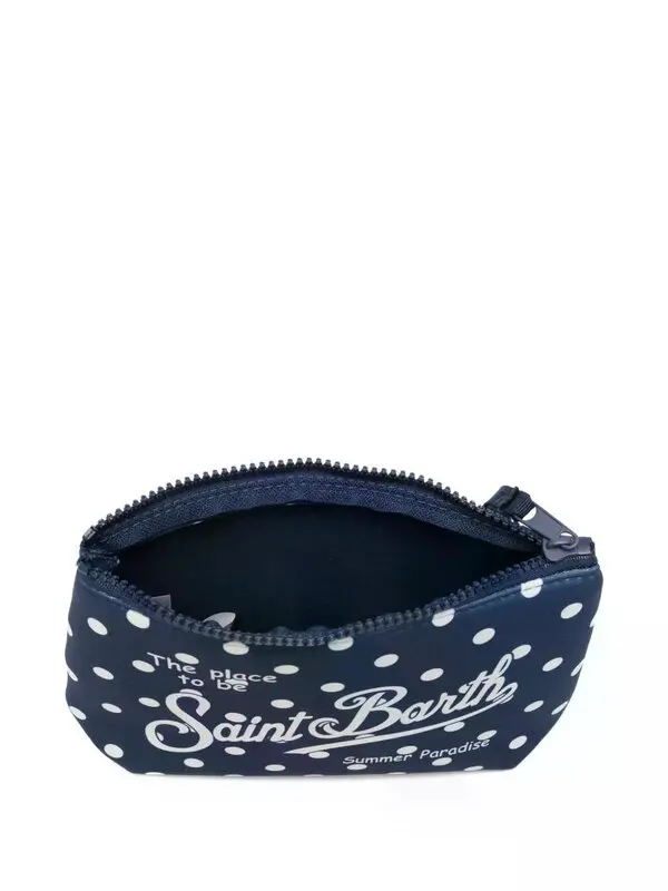 MC2 SAINT BARTH Aline Polka-dot Pouch - Blue