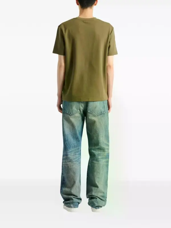 Balmain T-shirt With Embroidered Logo - Green