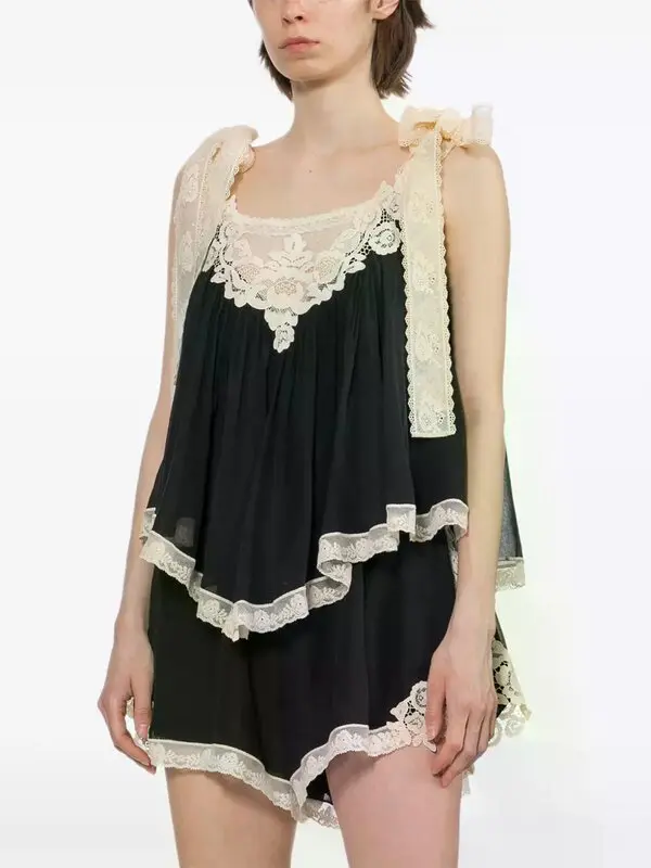Zimmermann Roselight Lace Trimmed Top