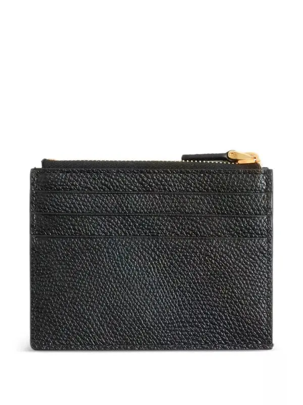 Valentino Garavani Cherryfic Cardholder In Grainy Calfskin - Black
