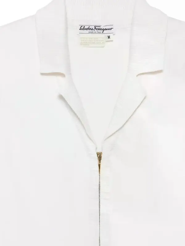 FERRAGAMO Sleeveless Zip-up Top And Shorts Set